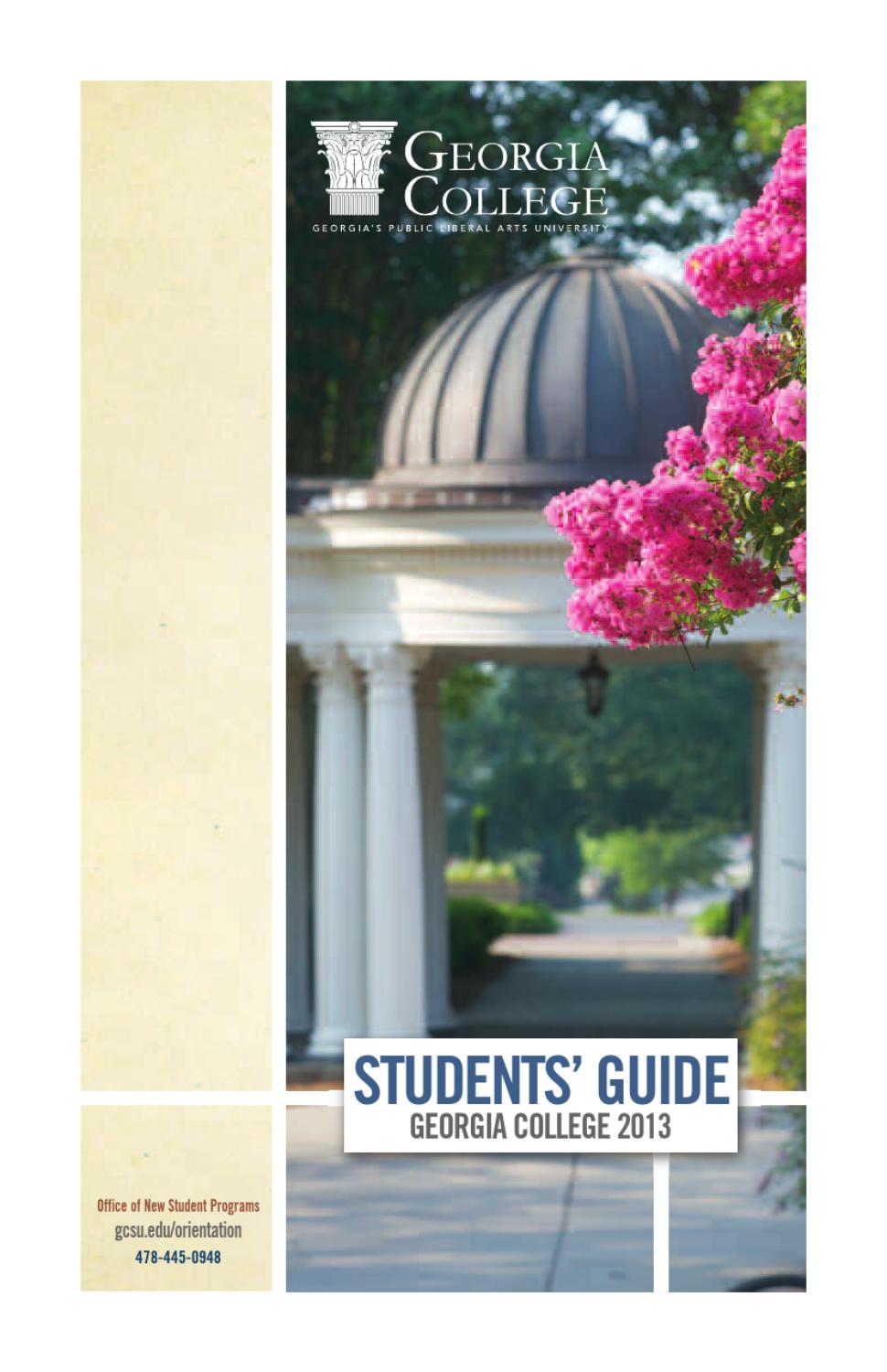 Students Guide by Georgia College & State University - Issuu