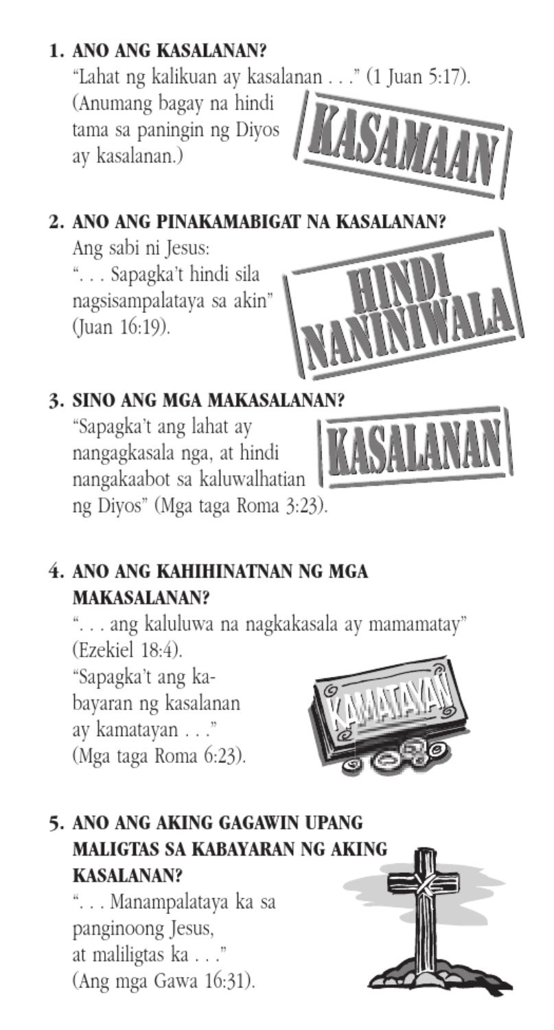 What God's Word Teaches about Salvation - Tagalog Tract by Regular ...