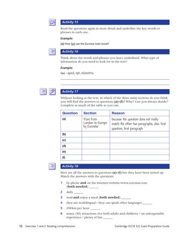 Cambridge IGCSE English as a Second Language: Exam Preparation Guide ...
