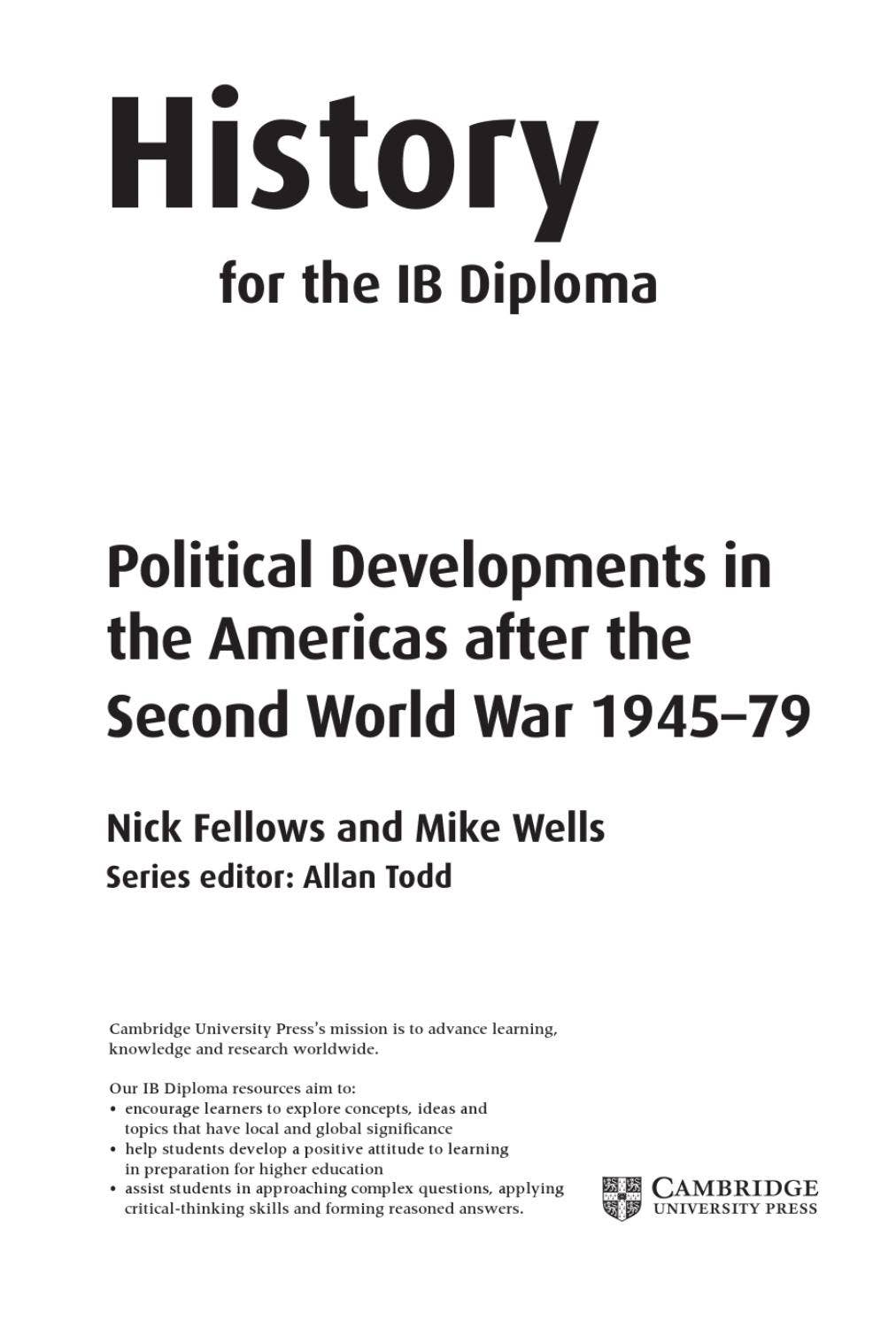 History for the IB Diploma: Political Developments in the Americas ...