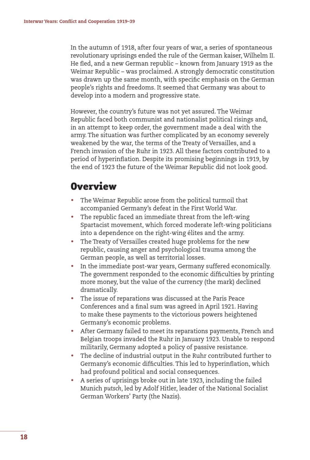 History for the IB Diploma: Interwar Years: Conflict and Cooperation ...