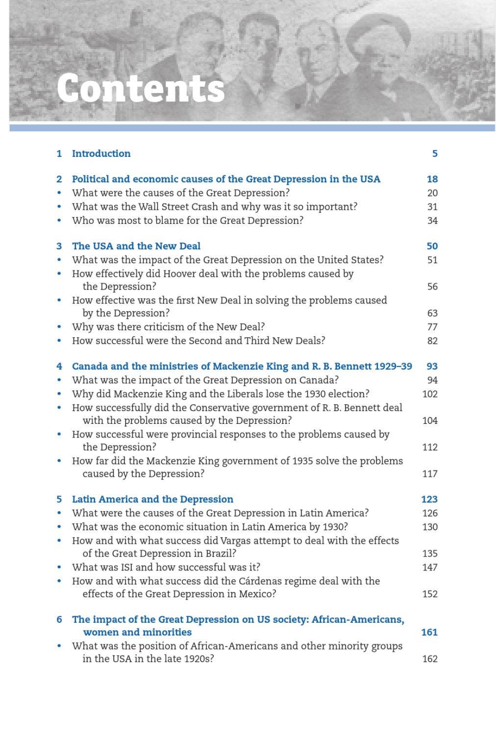 History for the IB Diploma: The Great Depression and the Americas 1929 ...
