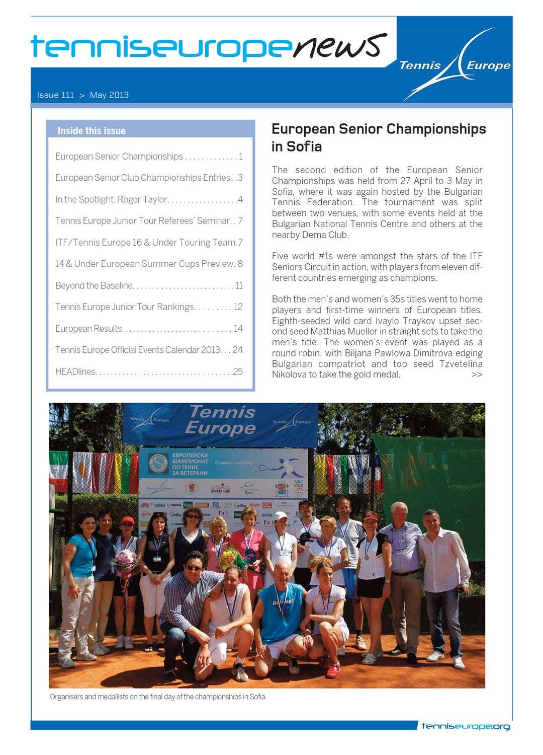 Tennis Europe News - May 2013 by Tennis Europe - Issuu
