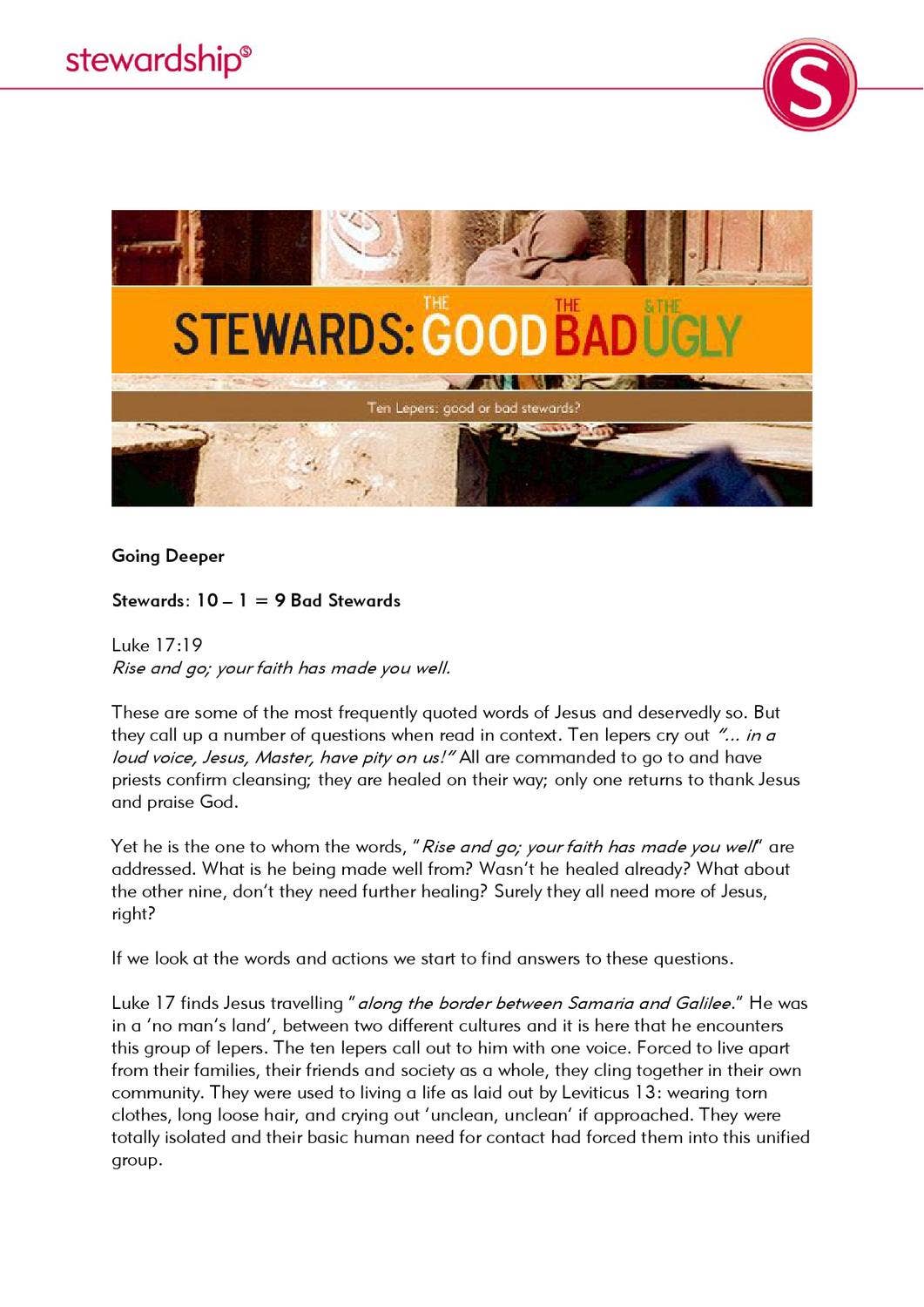 Stewards: the good, the bad & the ugly by Stewardship - Issuu