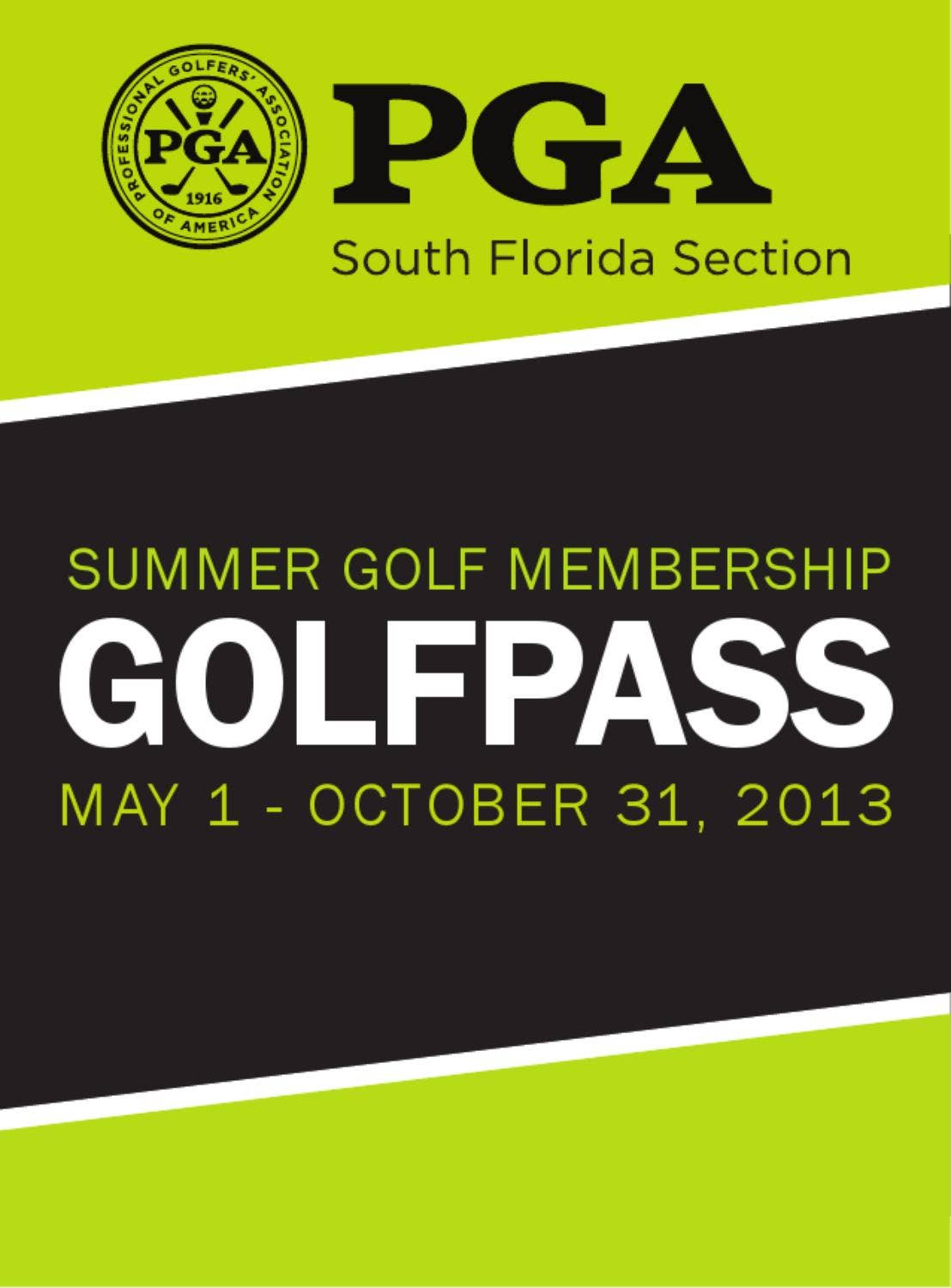 2013 GolfPass Book by Meredith Schuler - Issuu
