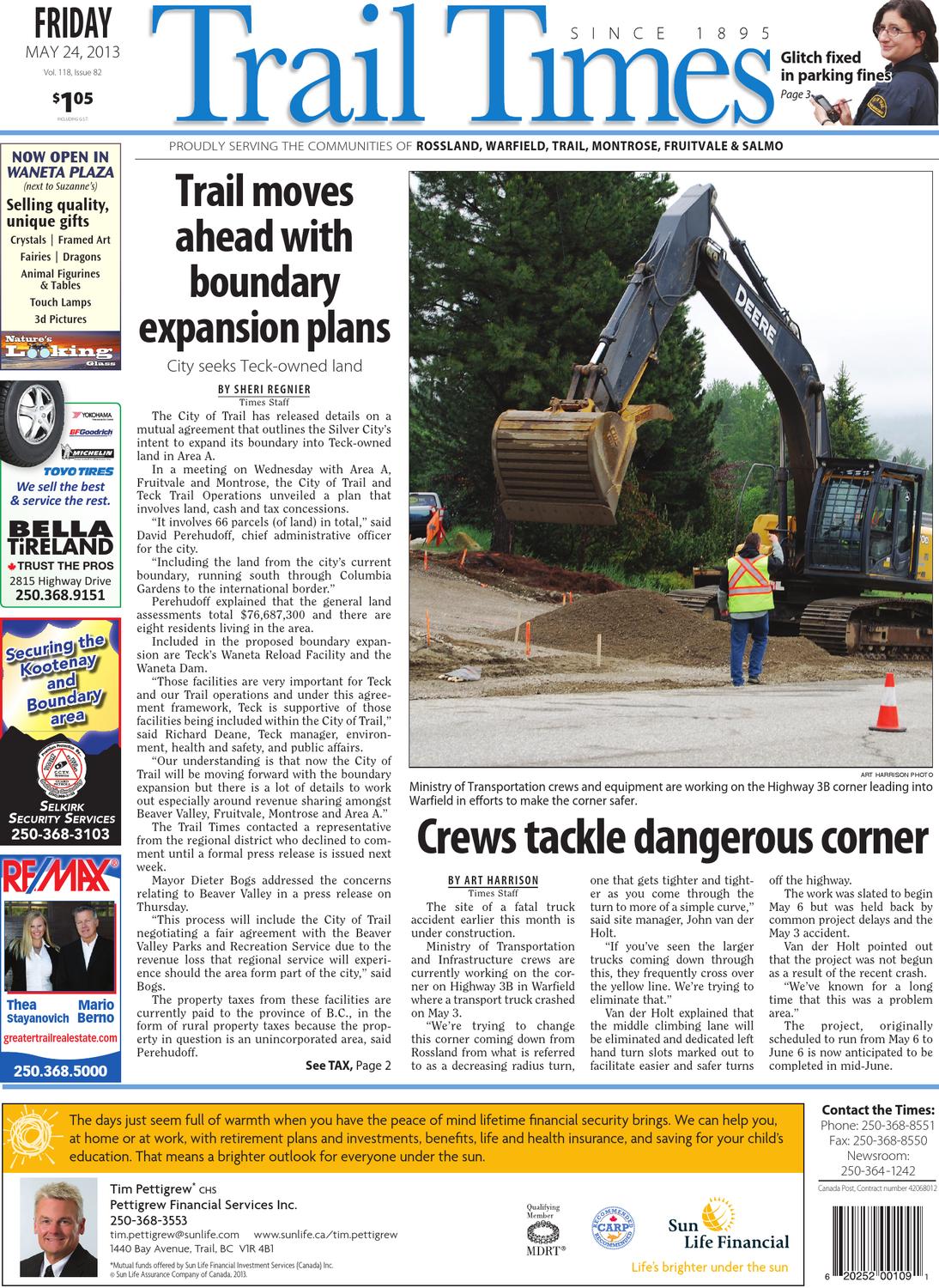 Trail Daily Times, May 24, 2013 by Black Press Media Group - Issuu