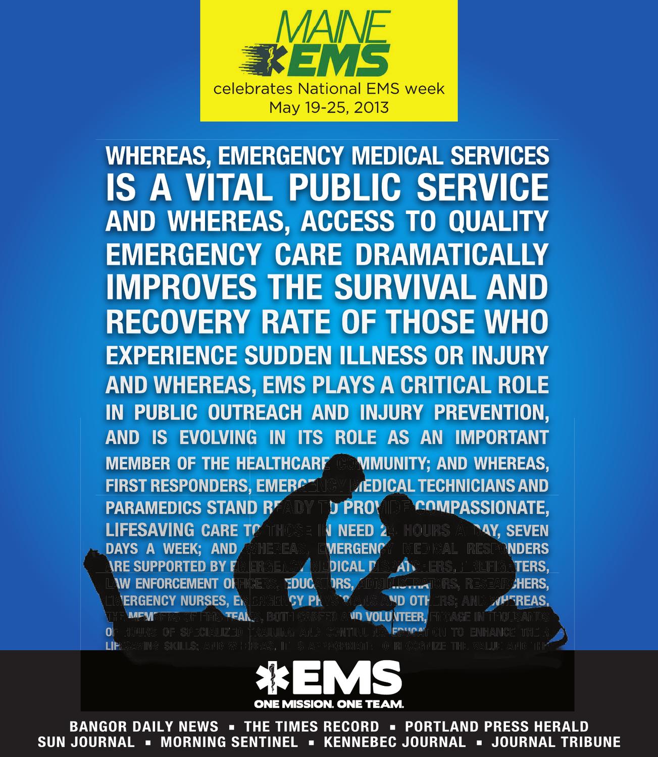 Maine EMS Week by Bangor Daily News - Issuu