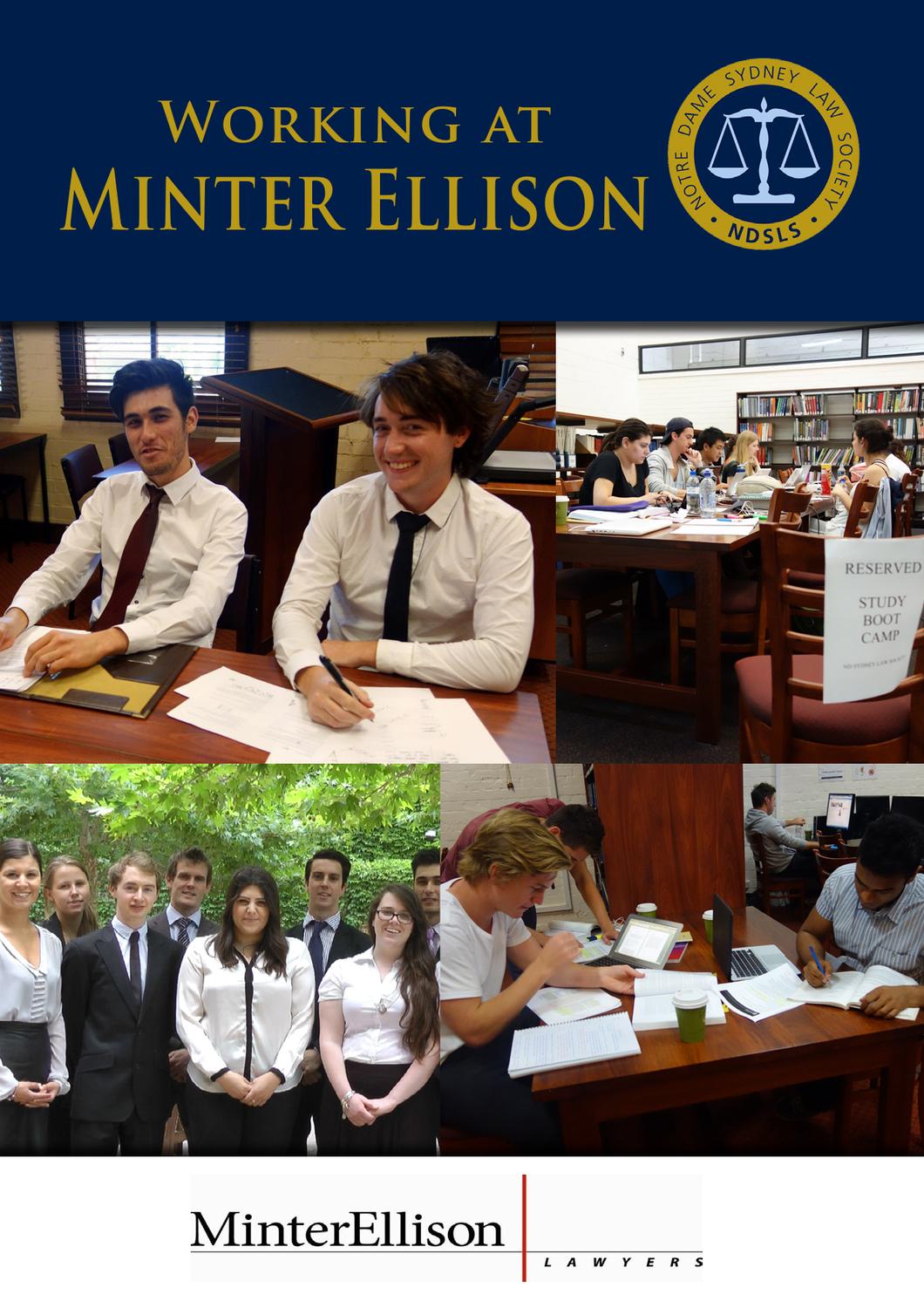 Minter Ellison Careers Guide by NDSLS - Issuu