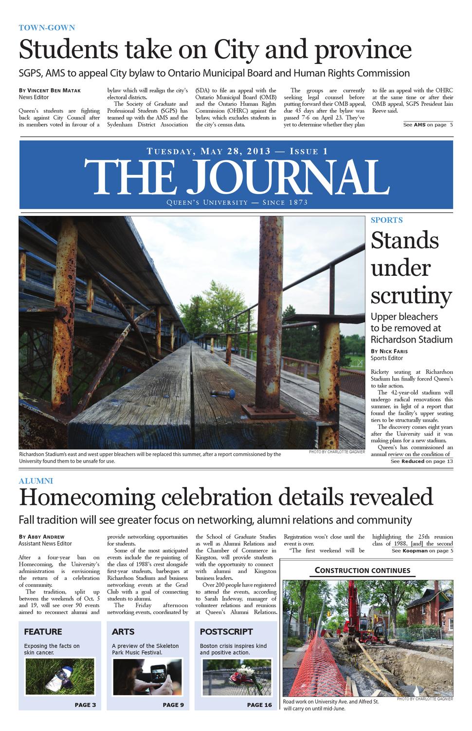 The Queen's Journal, Issue 1 by The Queen's Journal - Issuu