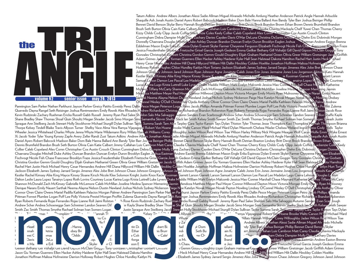 The Triangle - Senior Issue - May 29, 2013 by cnhsmedia - Issuu