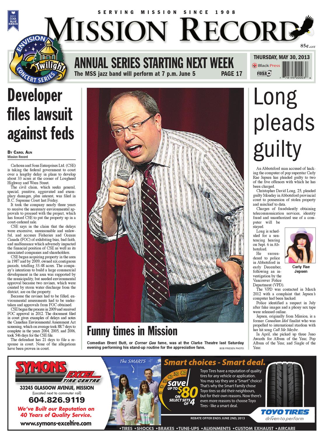 Mission City Record, May 30, 2013 by Black Press Media Group - Issuu
