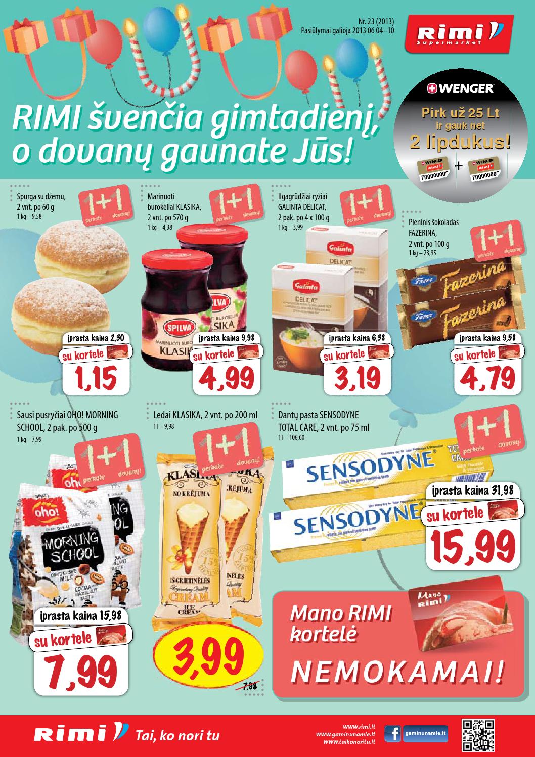 Rimi Supermarket Nr.23-2013 by Rimi - Issuu