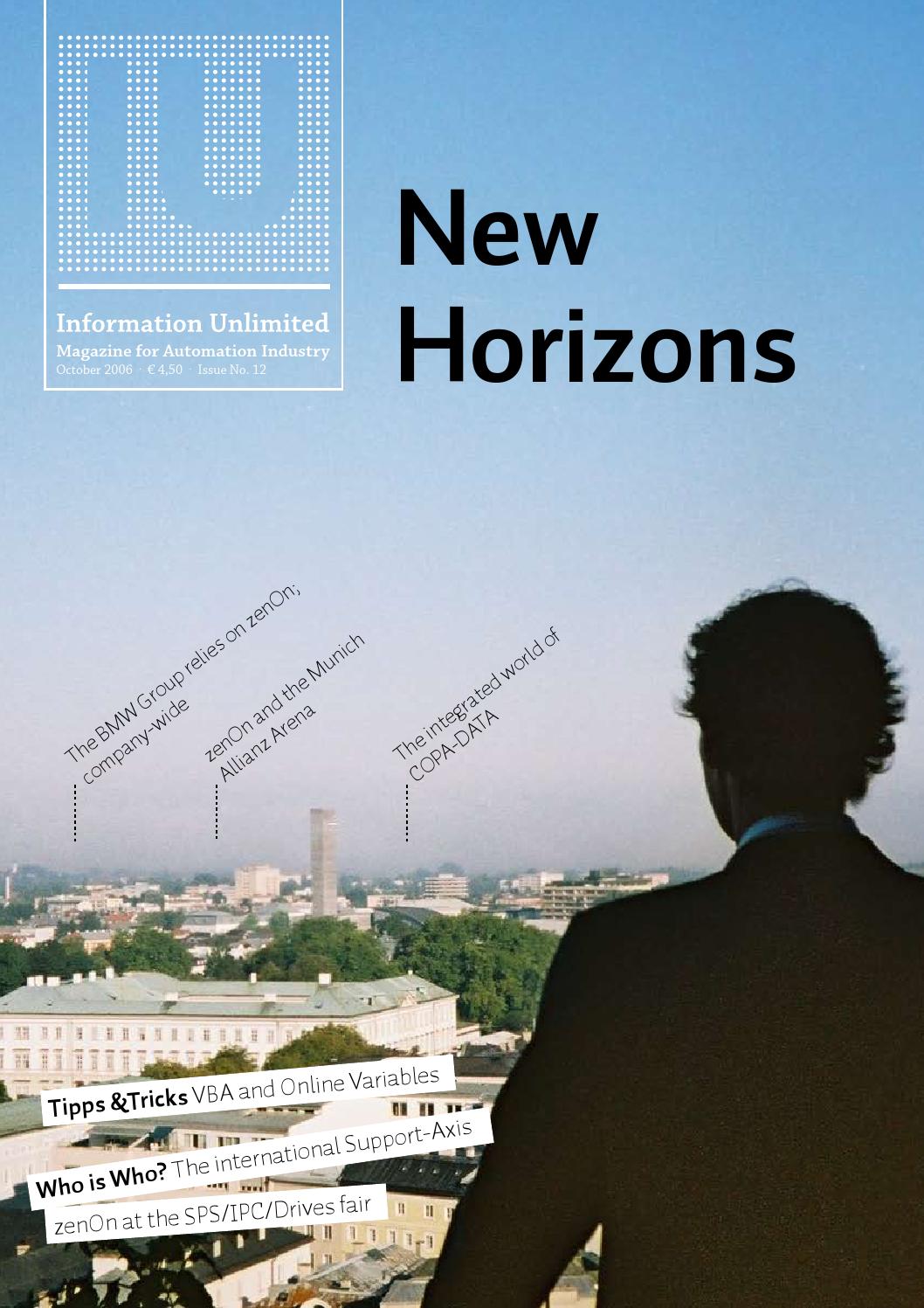 Information Unlimited Magazine - Vol. 12: NEW HORIZONS by COPA-DATA - Issuu