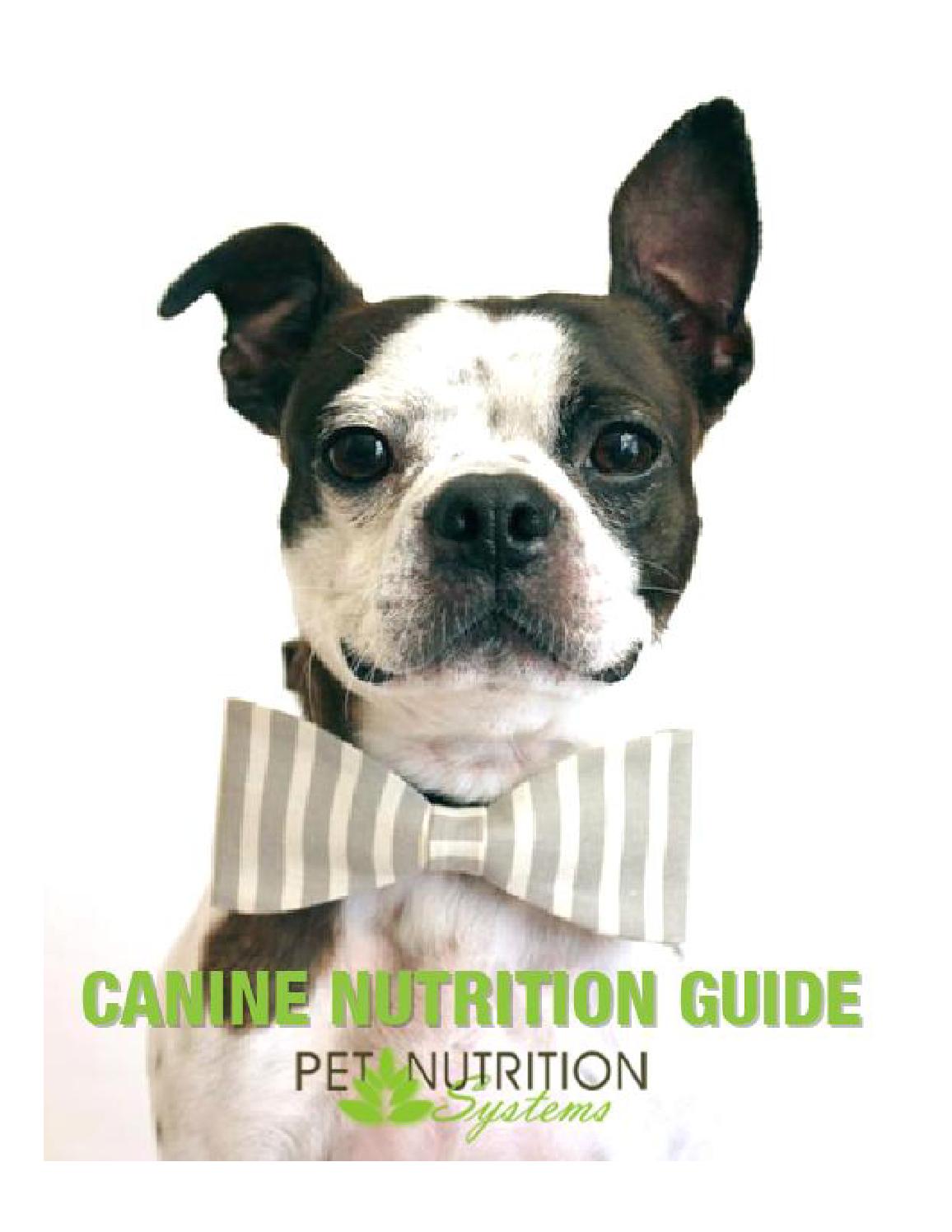 2013 PNS Canine Nutrition Guide II by Pet Nutrition Systems - Issuu