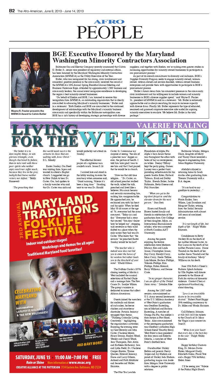 Baltimore Afro-American Newspaper June 8 2013 by AFRO News - Issuu