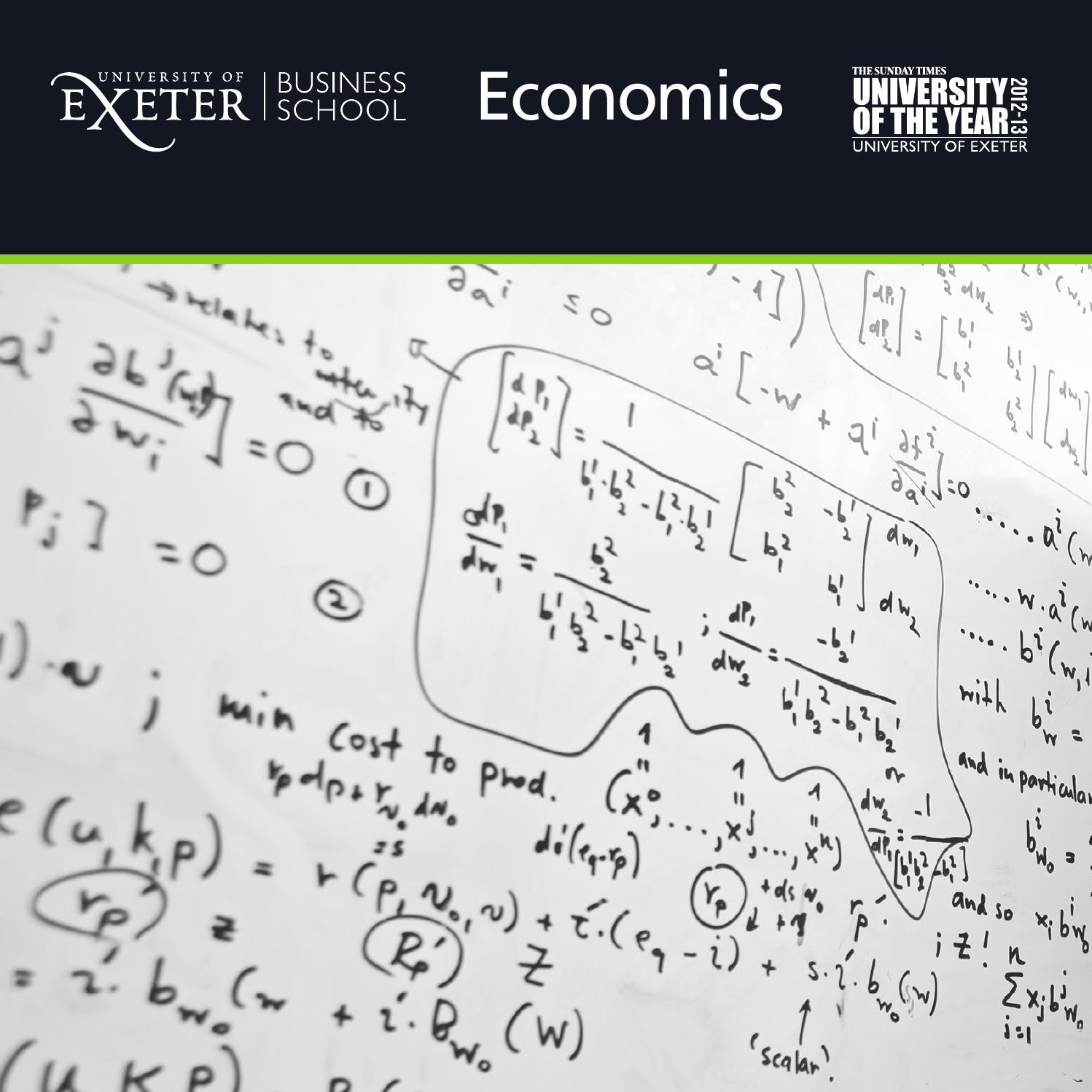 Economics brochure by University of Exeter - Issuu