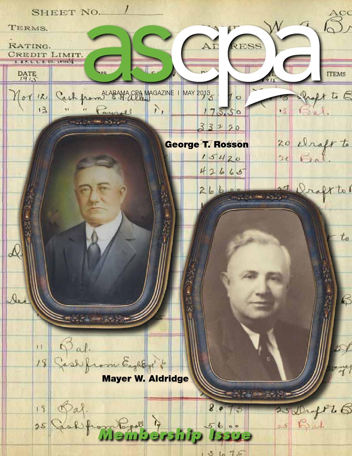 May 2013 ASCPA Magazine by Alabama Society of CPAs - Issuu