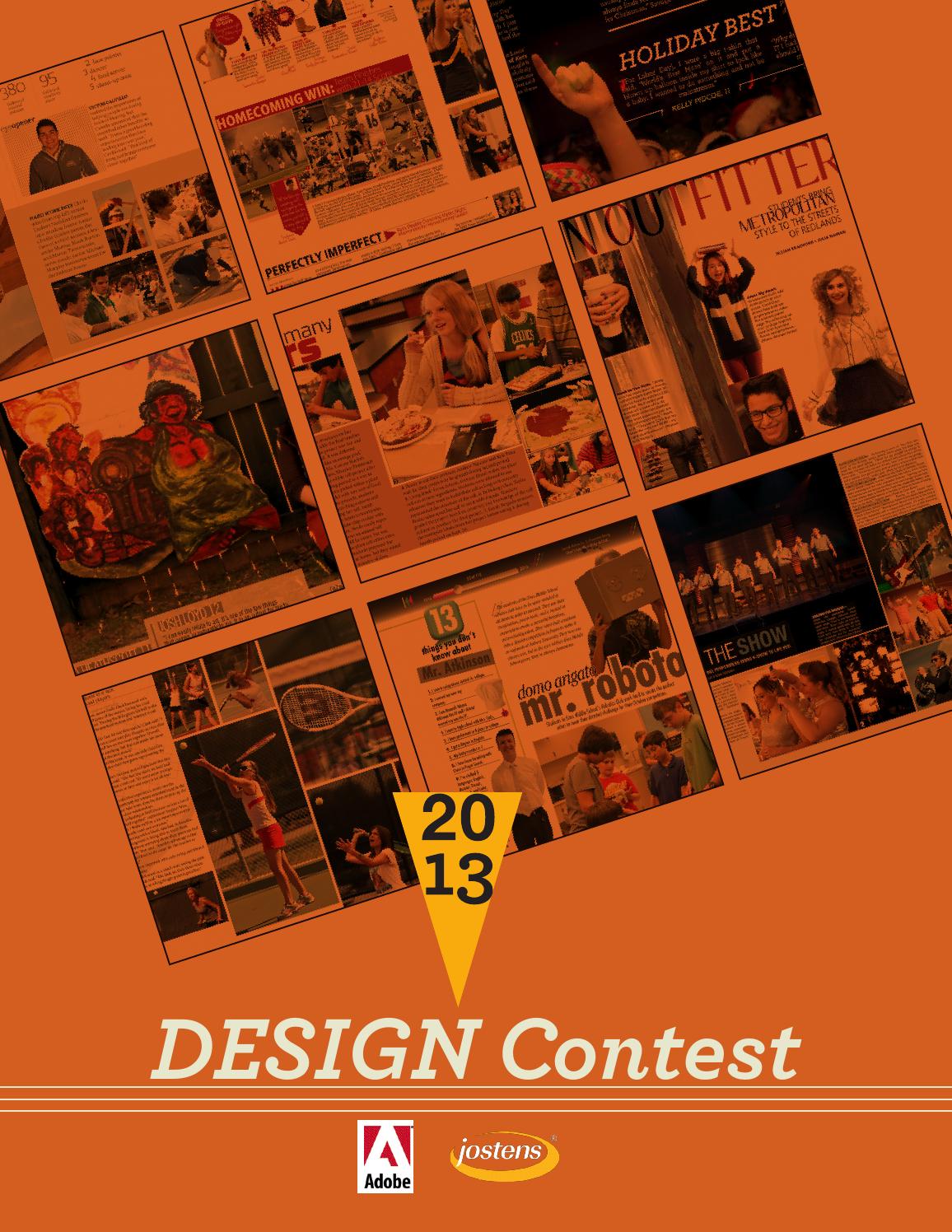 2013 Jostens/Adobe InDesign Design Contest by Jostens Yearbook - Issuu