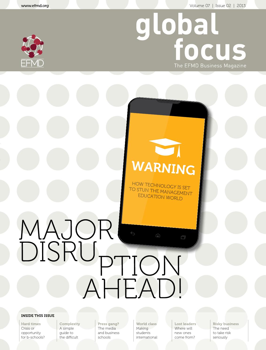 Global Focus vol 07 issue 02 - Disruption by EFMD Global - Issuu
