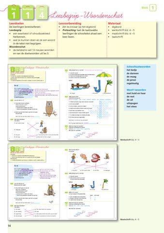Handleiding taal groep 4 blok 1 by ThiemeMeulenhoff - Issuu