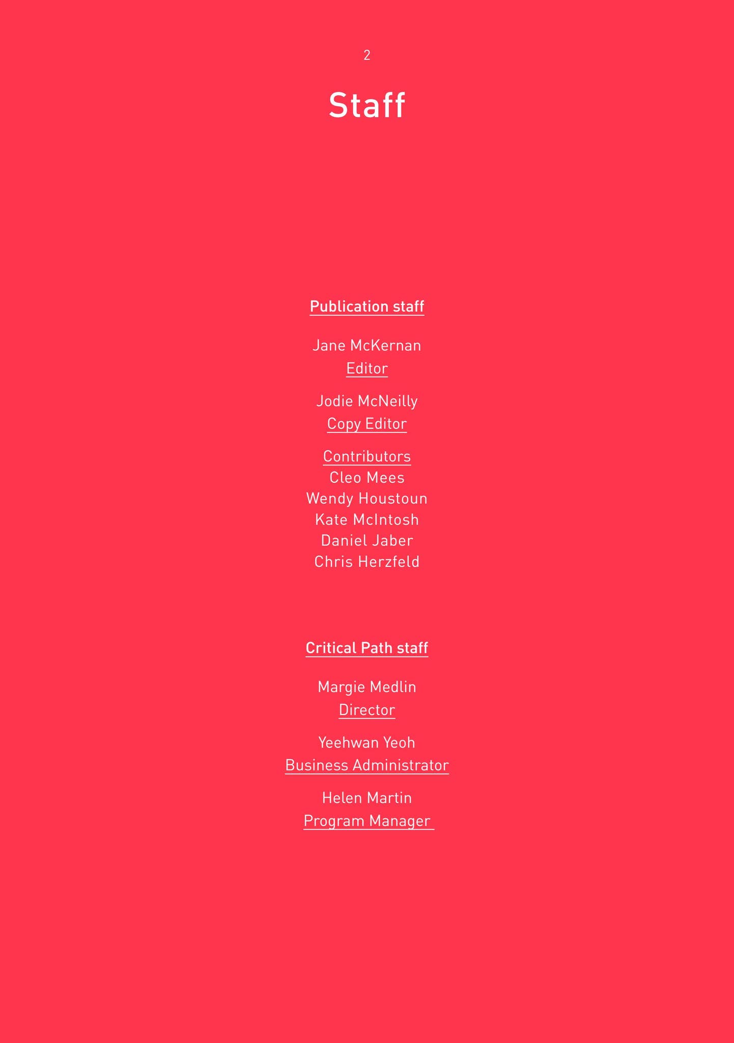 Critical Dialogues | Issue 1 - In Writing | June 2013 by Critical Path ...
