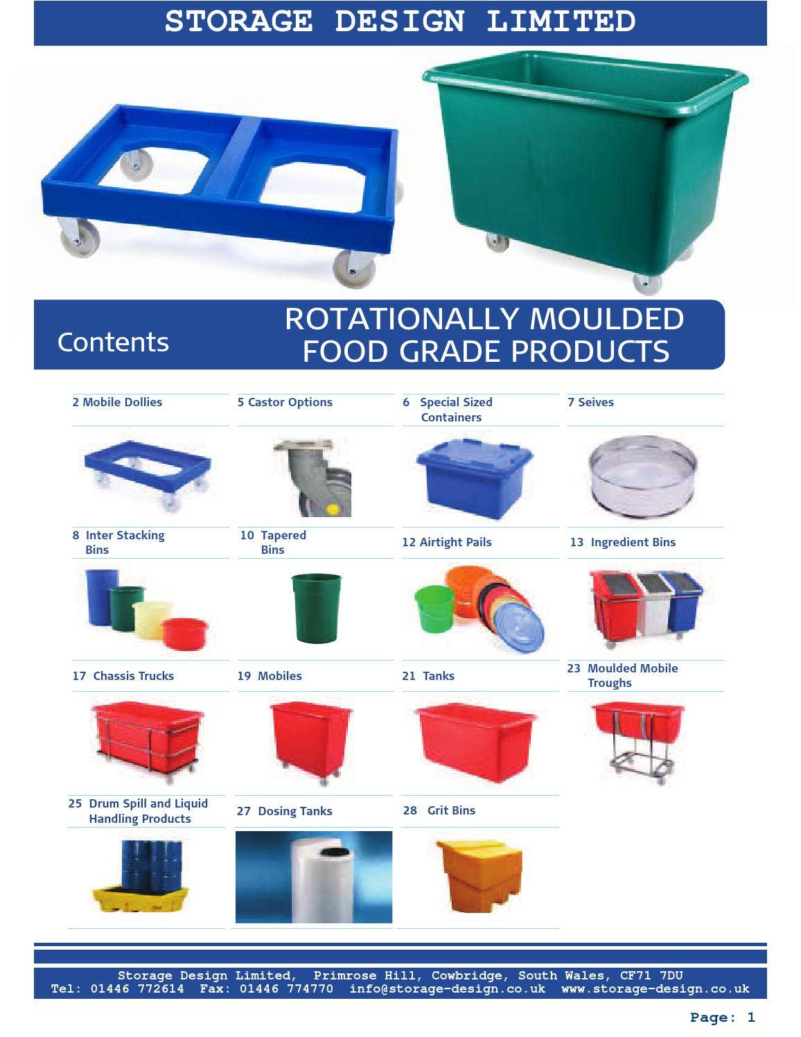 Food Grade Containers with Prices SDL 2013 by Storage Design Limited ...