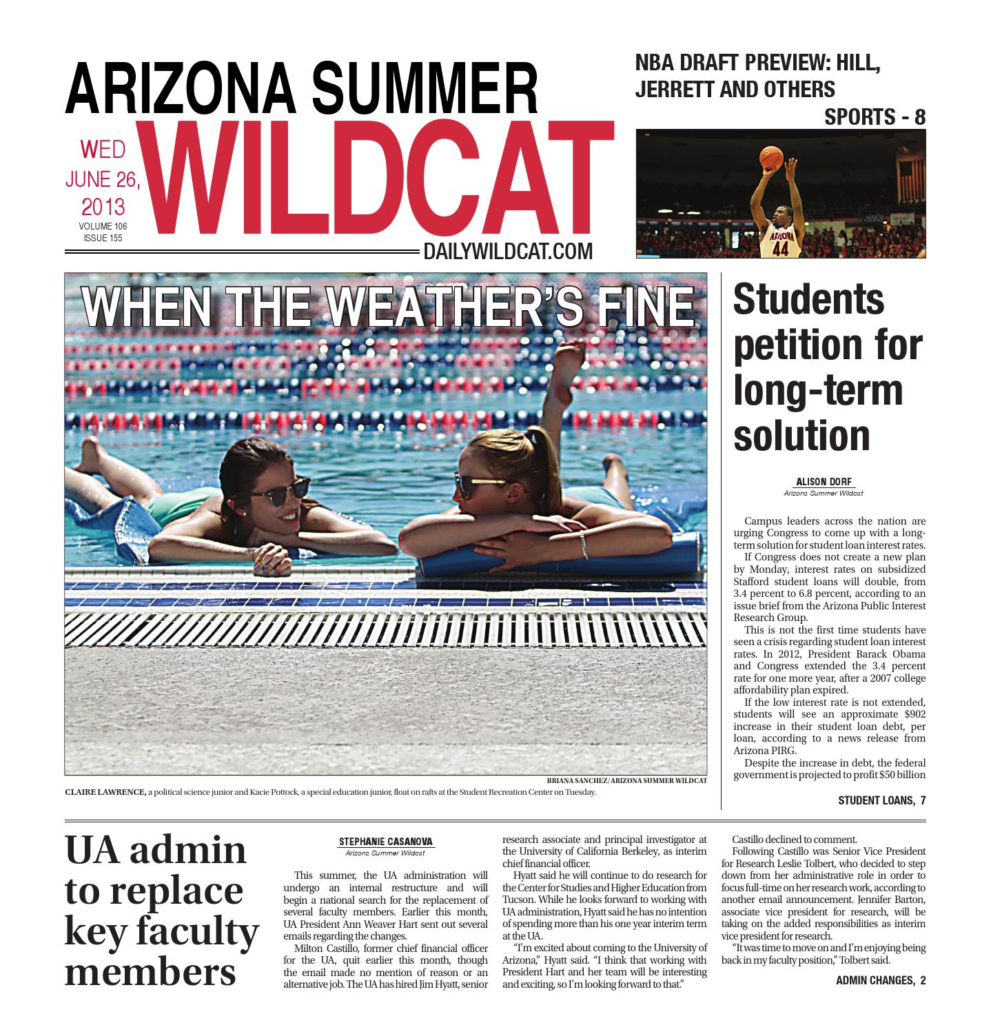 June 26, 2013 by Arizona Daily Wildcat - Issuu