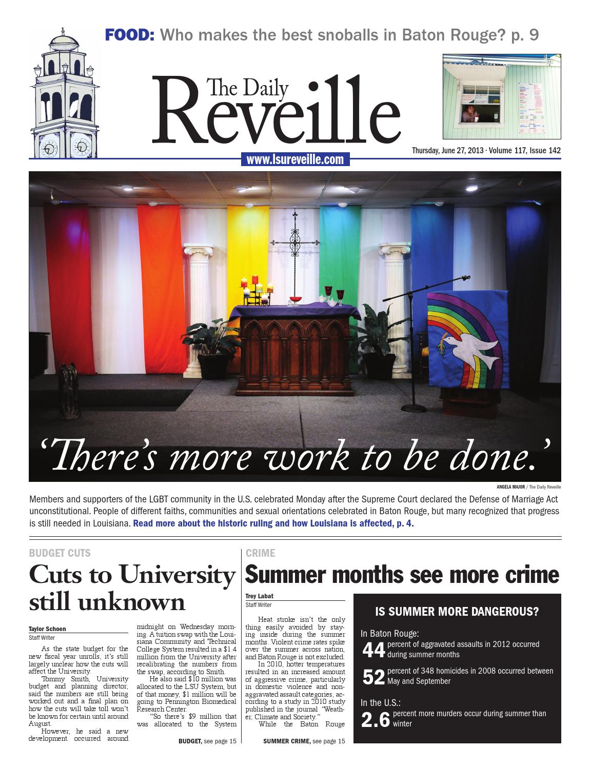 The Daily Reveille - June 27, 2013 by Reveille - Issuu