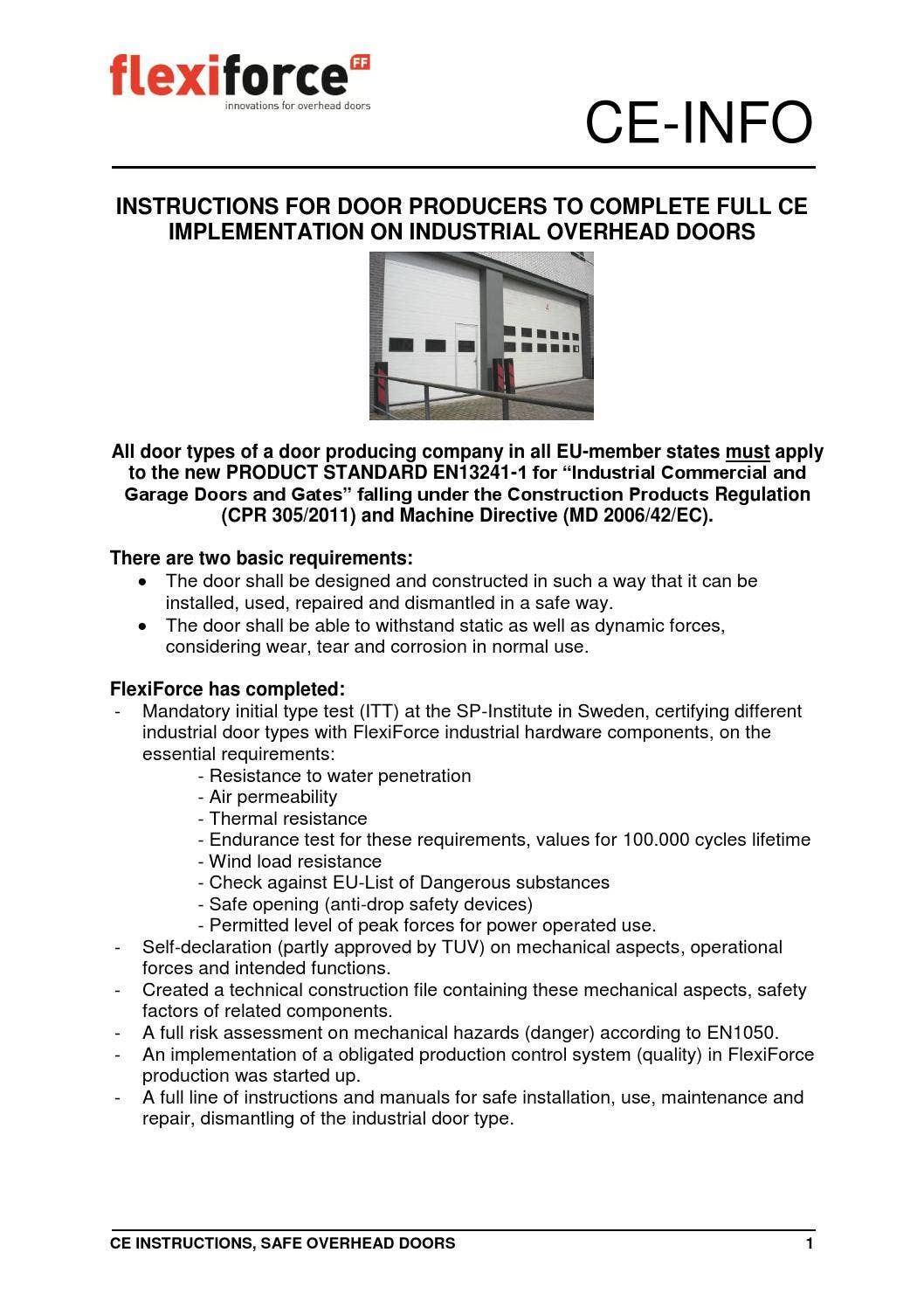 CE instructions - IND by FlexiForce - Issuu