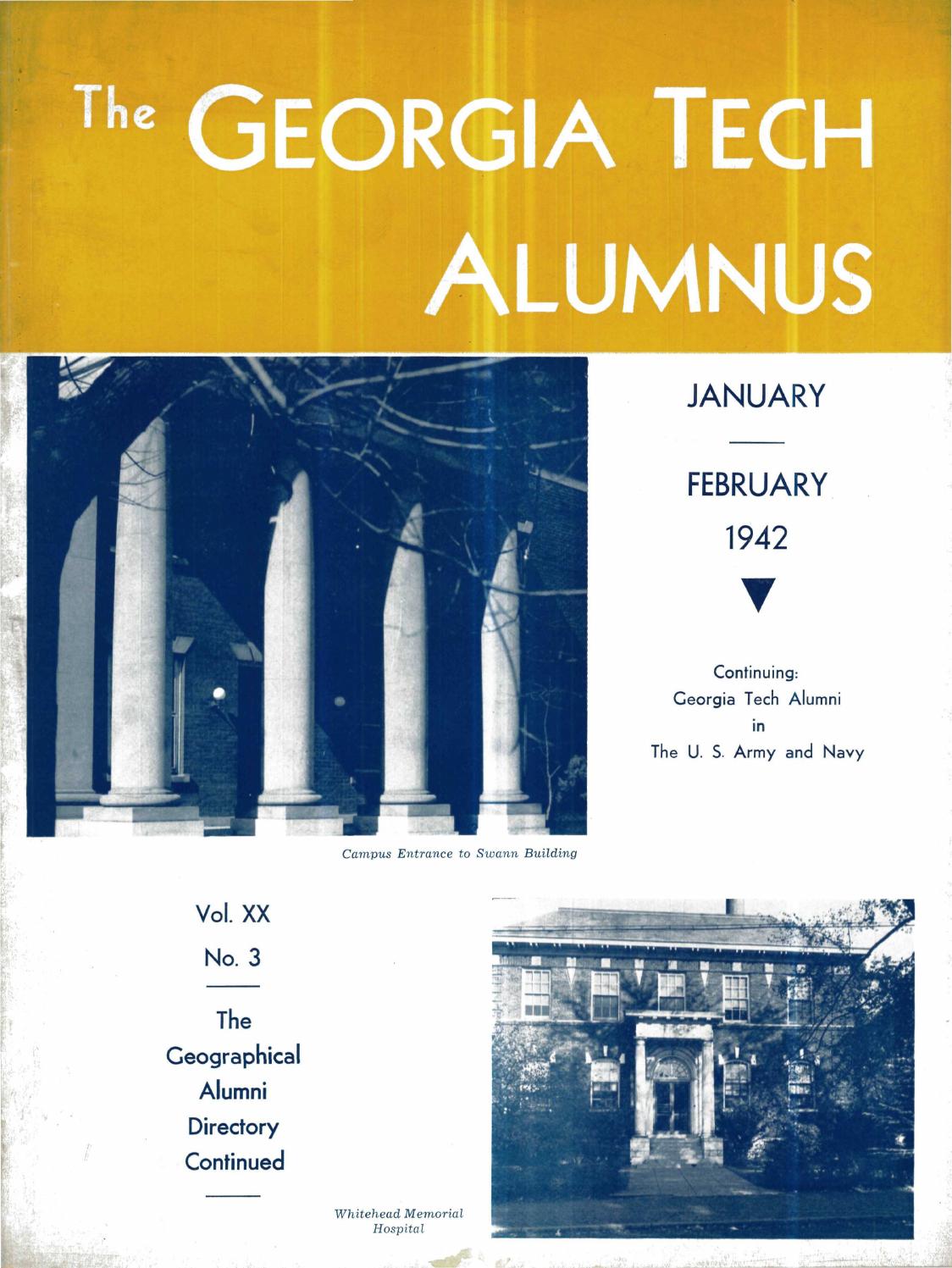 Georgia Tech Alumni Magazine Vol. 20, No. 03 1942 by Georgia Tech ...