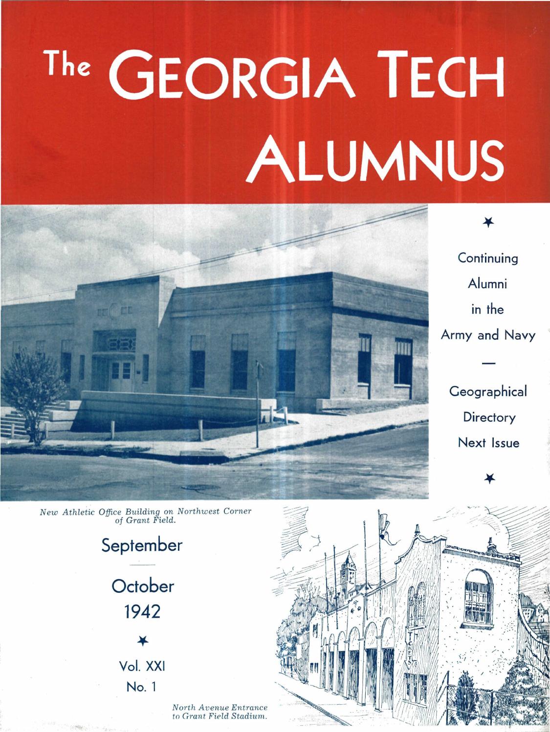 Georgia Tech Alumni Magazine Vol. 21, No. 01 1942 by Georgia Tech ...