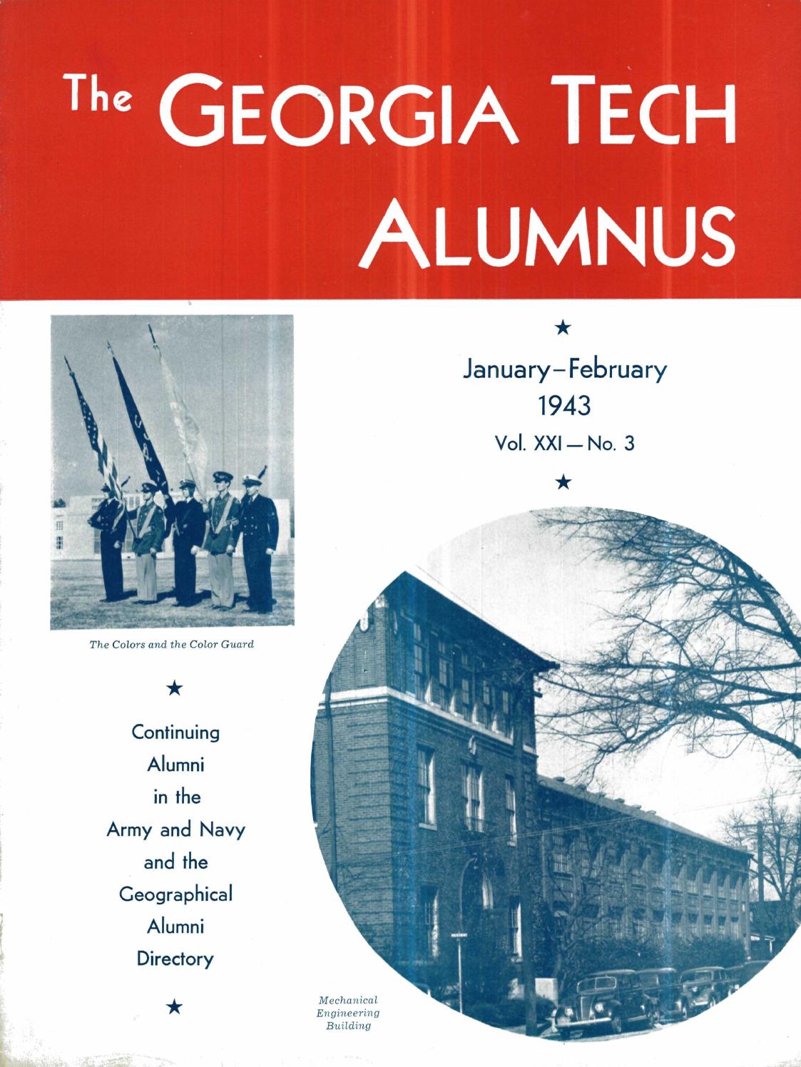 Georgia Tech Alumni Magazine Vol. 21, No. 03 1943 by Georgia Tech ...