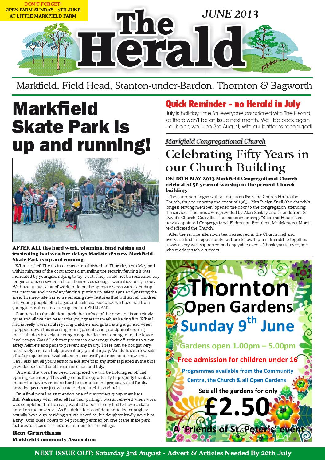 June 2013 herald magazine by Michael Wilkinson - Issuu