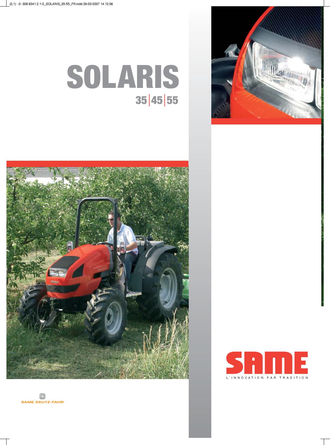 308 8341 2 1 2 solaris 35 55 fr by SAME - Tractors - Issuu