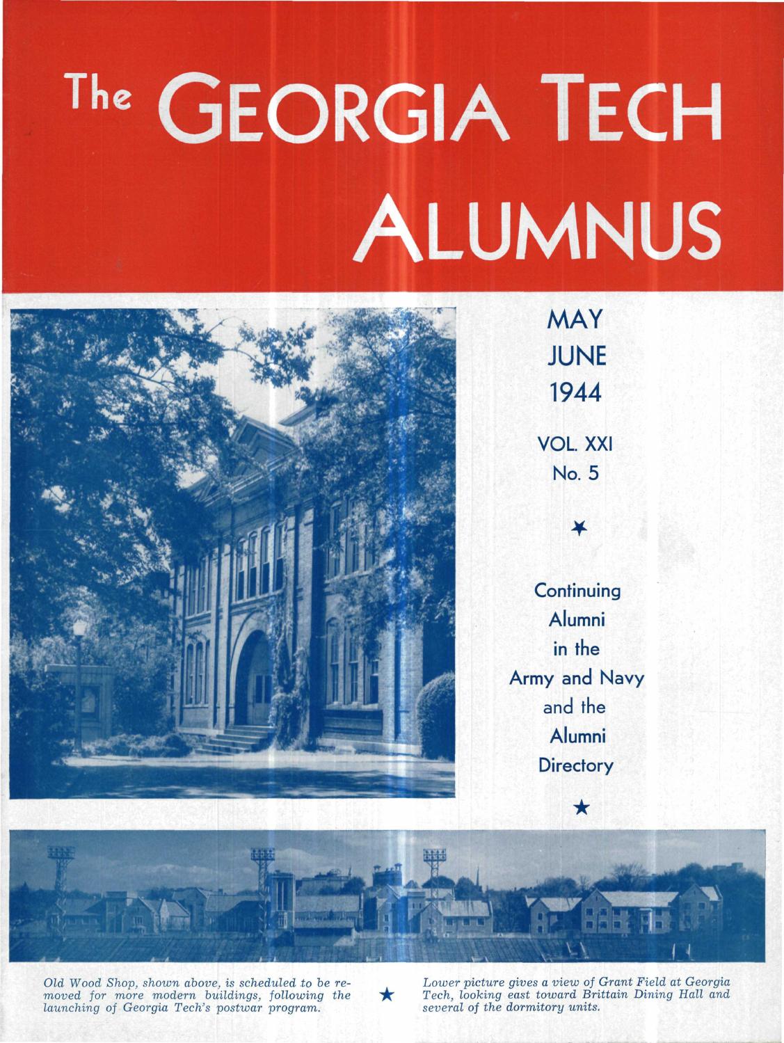 Georgia Tech Alumni Magazine Vol. 22, No. 05 1944 by Georgia Tech ...