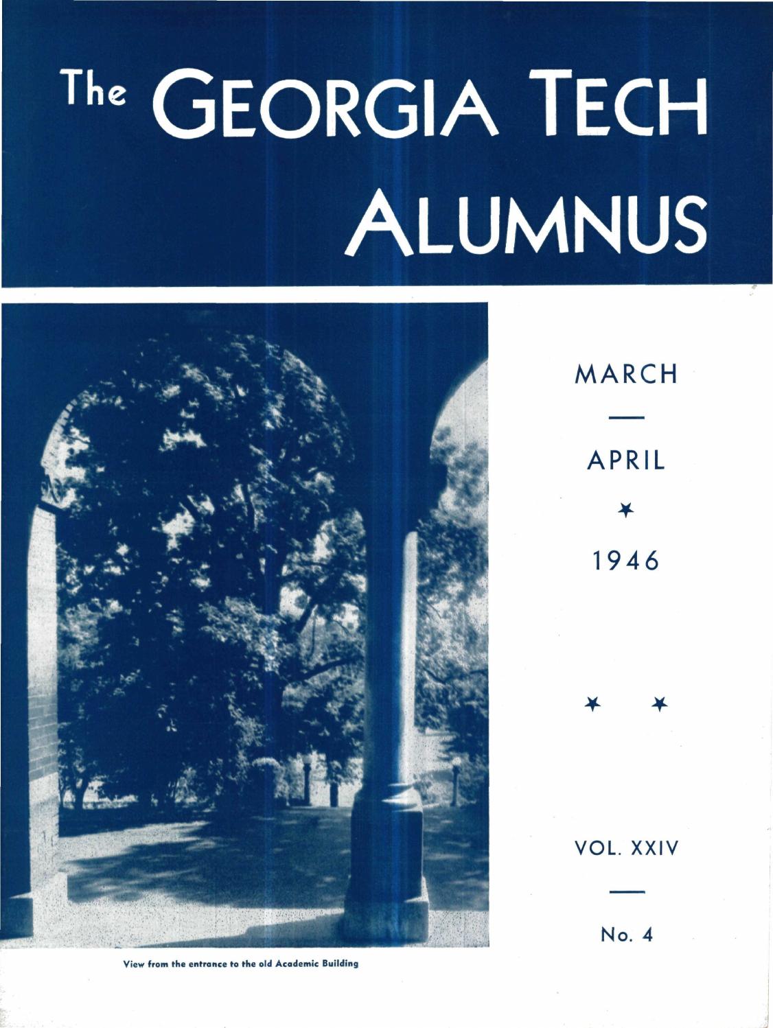 Georgia Tech Alumni Magazine Vol. 24, No. 04 1946 by Georgia Tech ...