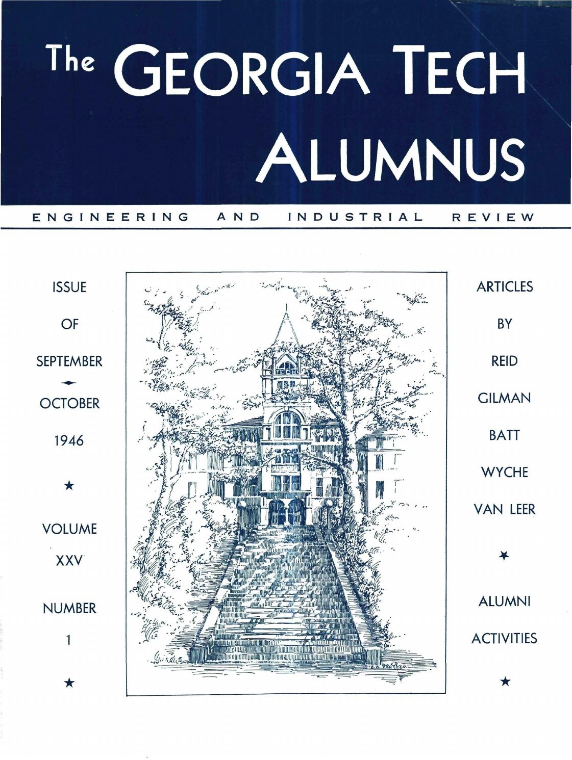 Georgia Tech Alumni Magazine Vol. 25, No. 01 1946 by Georgia Tech ...
