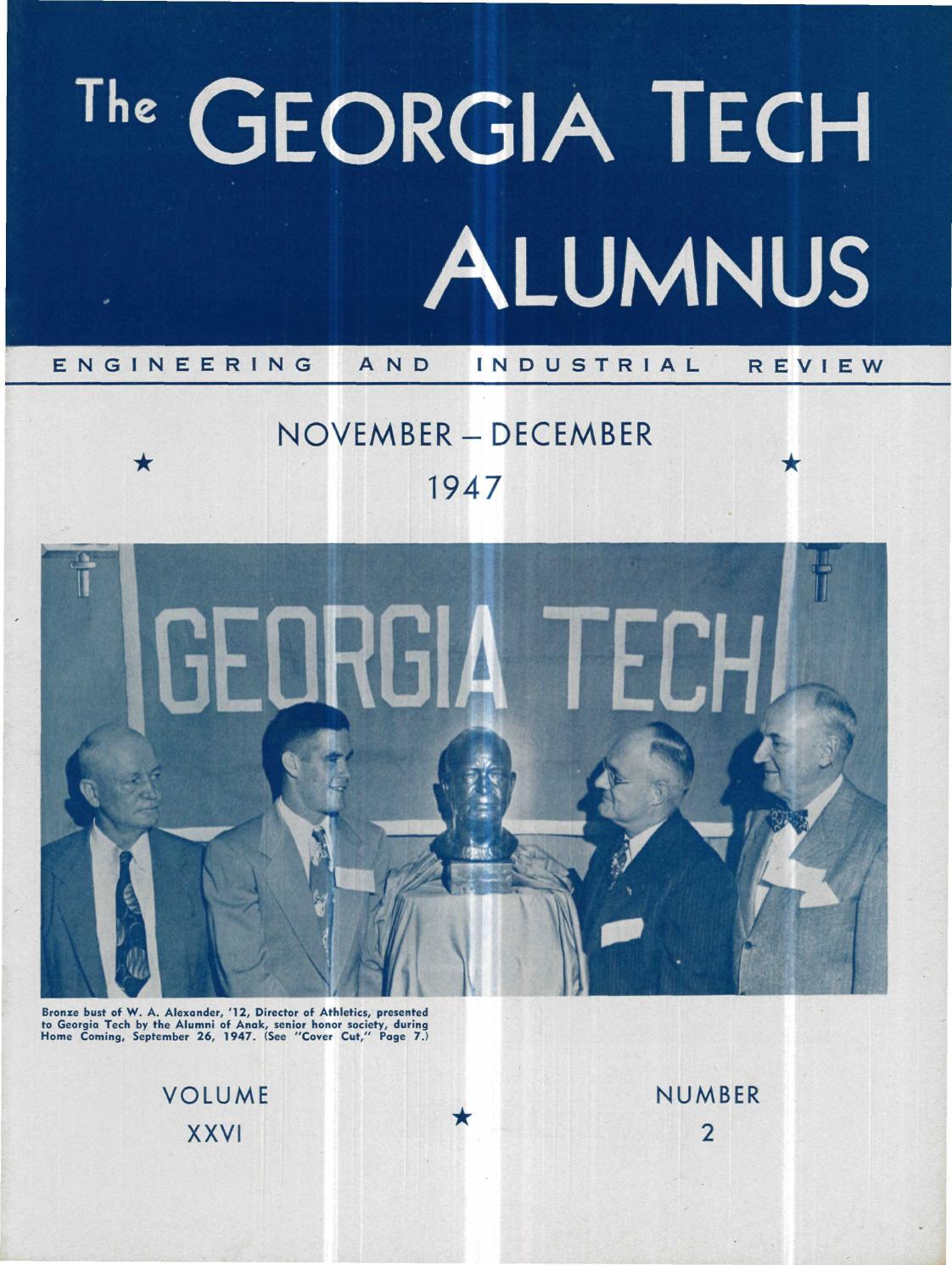 Georgia Tech Alumni Magazine Vol. 26, No. 02 1947 by Georgia Tech ...