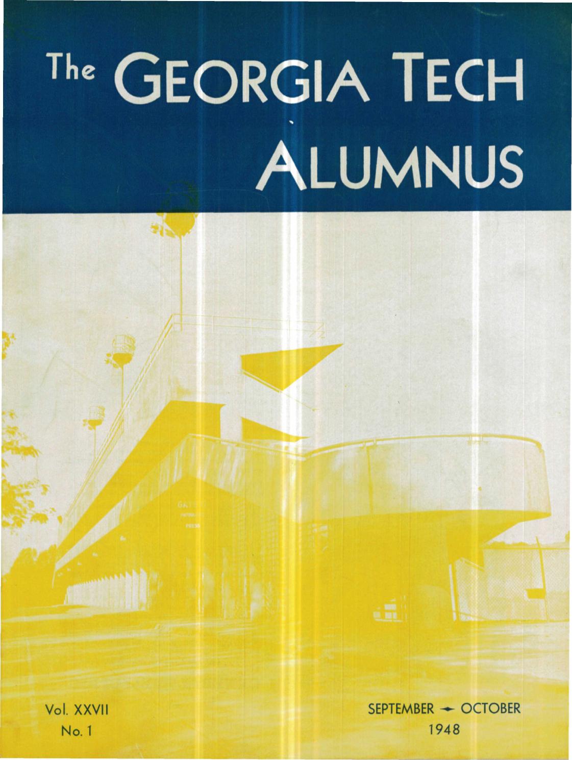 Georgia Tech Alumni Magazine Vol. 27, No. 01 1948 by Georgia Tech ...