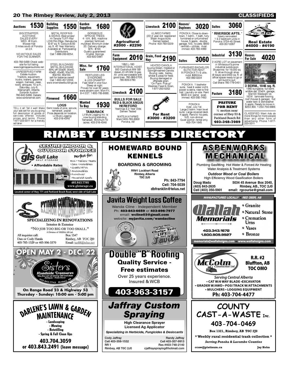 Rimbey Review, July 02, 2013 by Black Press Media Group - Issuu