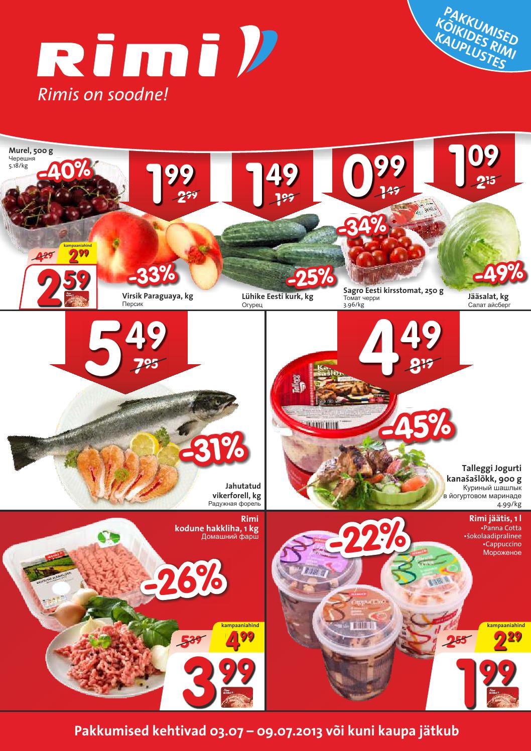 Rimi hüper- ja supermarketite kliendileht 03.07-09.07 by Rimi - Issuu