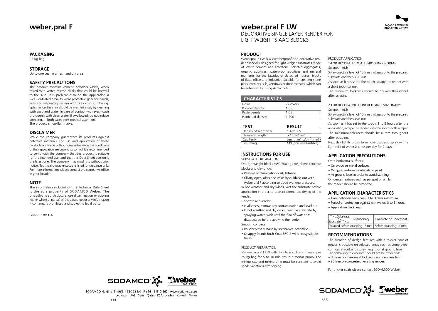 Sodamco Weber Product catalogue 2012 by Weber - Issuu