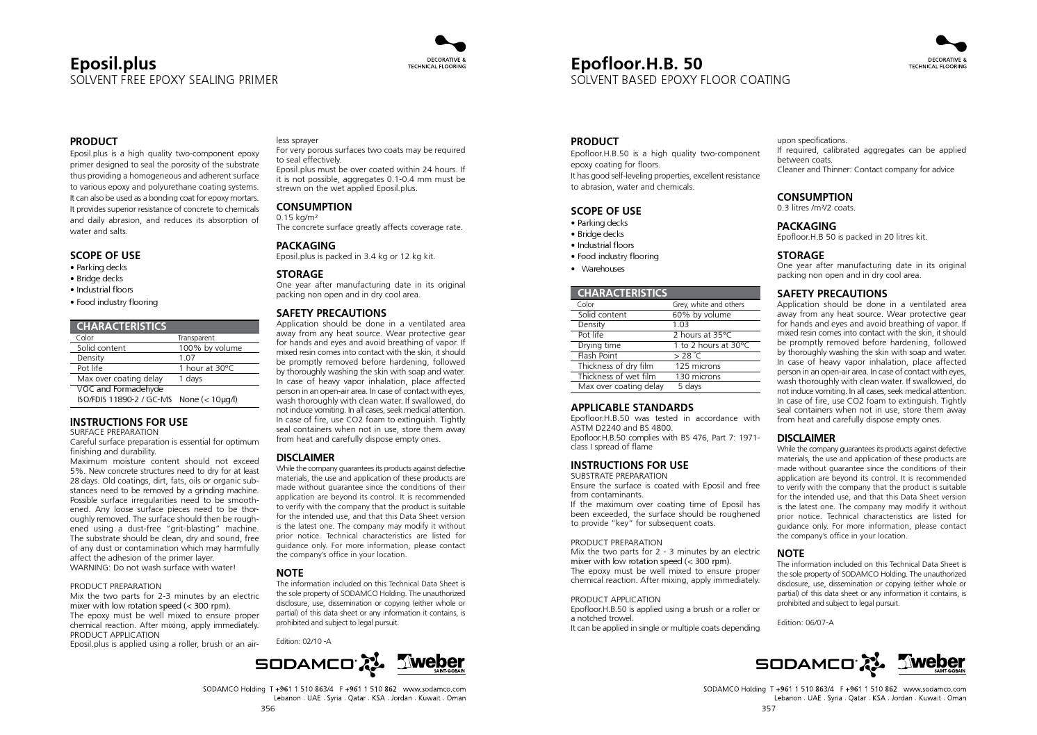 Sodamco Weber Product catalogue 2012 by Weber - Issuu