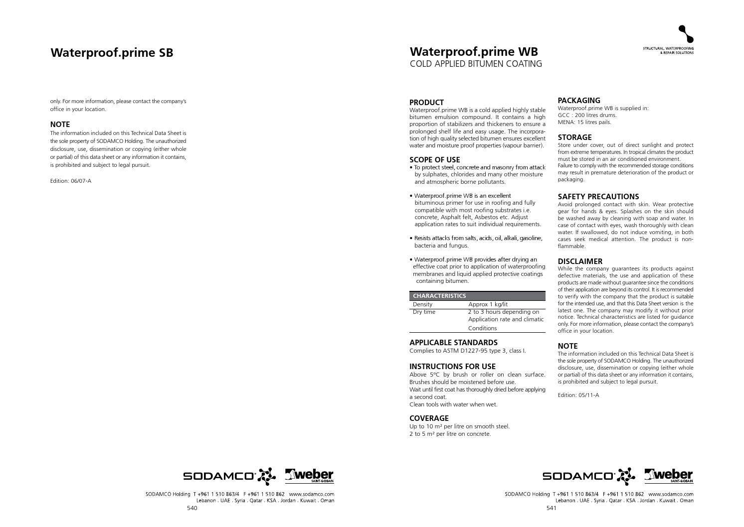 Sodamco Weber Product catalogue 2012 by Weber - Issuu