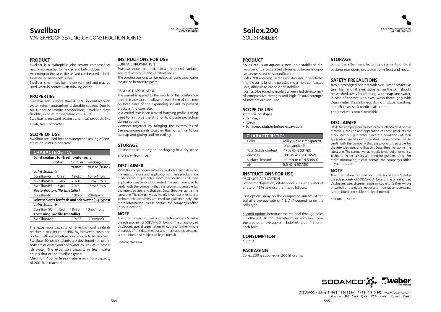 Sodamco Weber Product catalogue 2012 by Weber - Issuu
