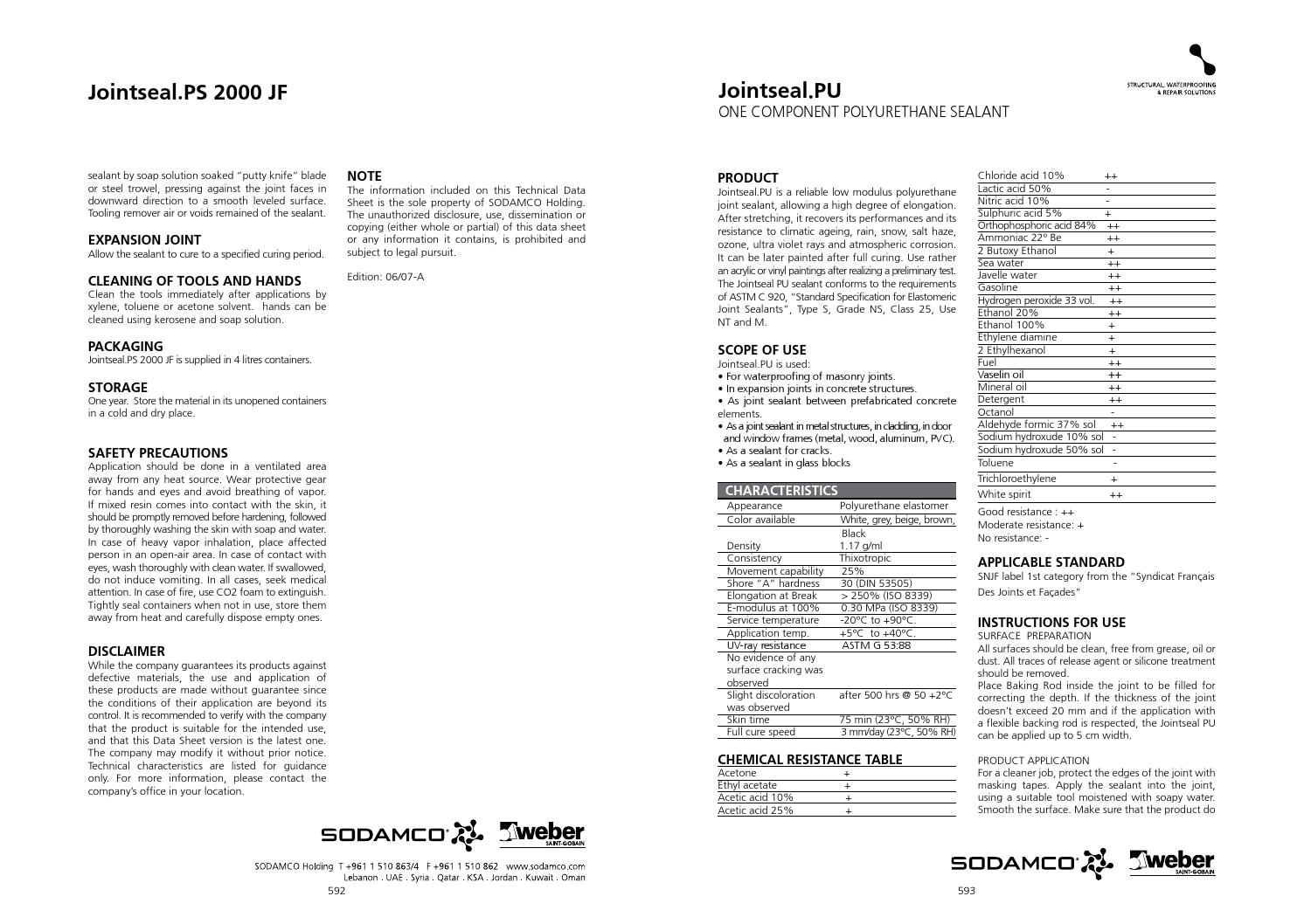 Sodamco Weber Product catalogue 2012 by Weber - Issuu