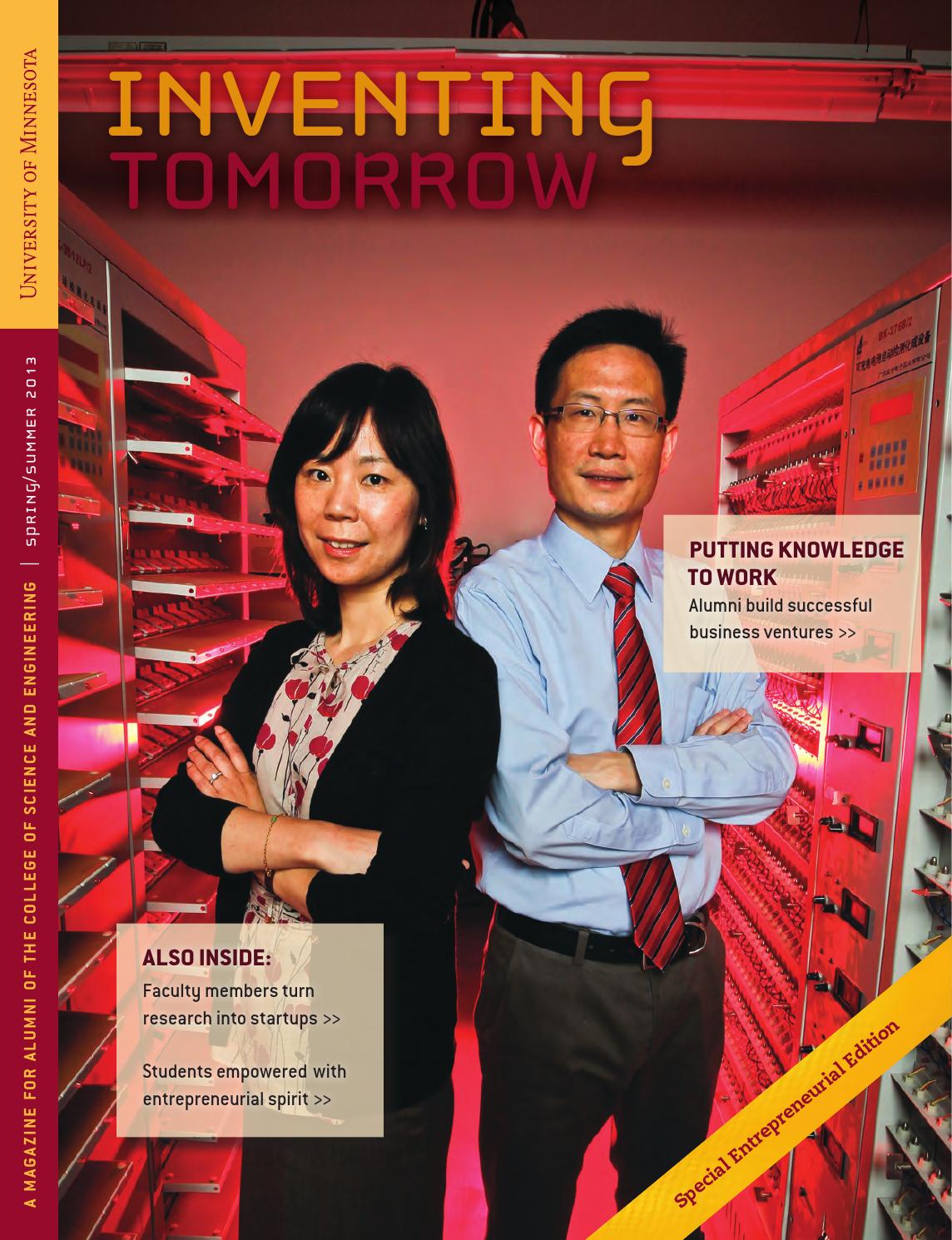Inventing Tomorrow, Summer 2013 (vol 37 no 2) by College of Science and ...