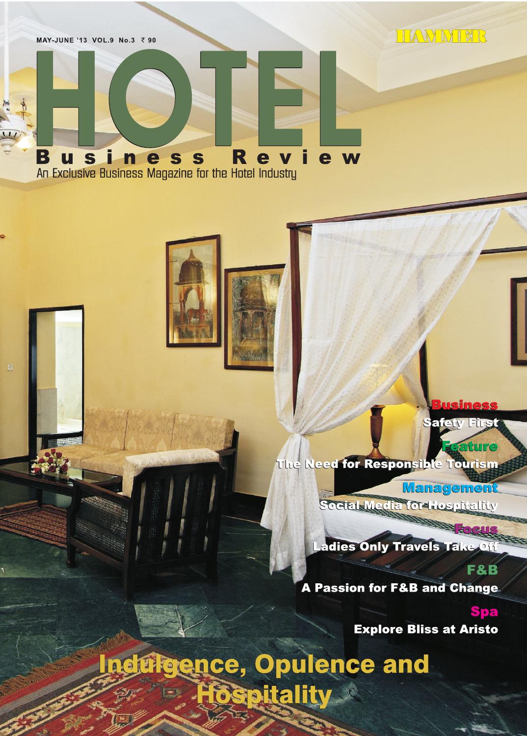 Hotel Business Review ( May- June 2013) The magazine for Hotel ...