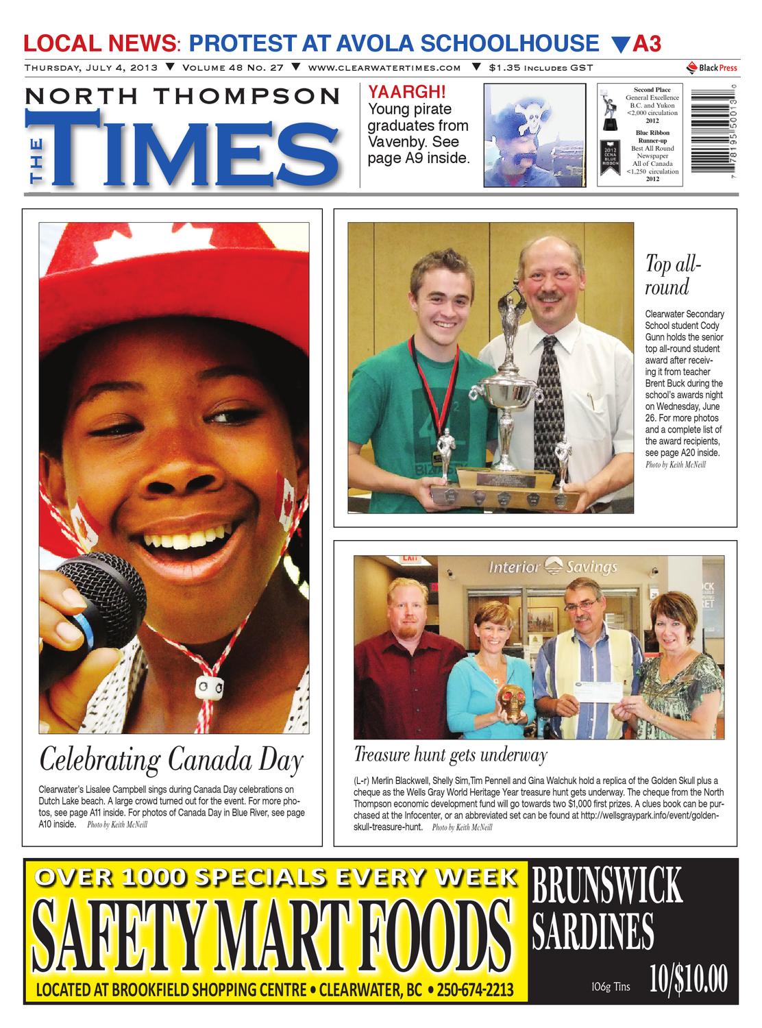 Clearwater Times, July 04, 2013 by Black Press Media Group - Issuu