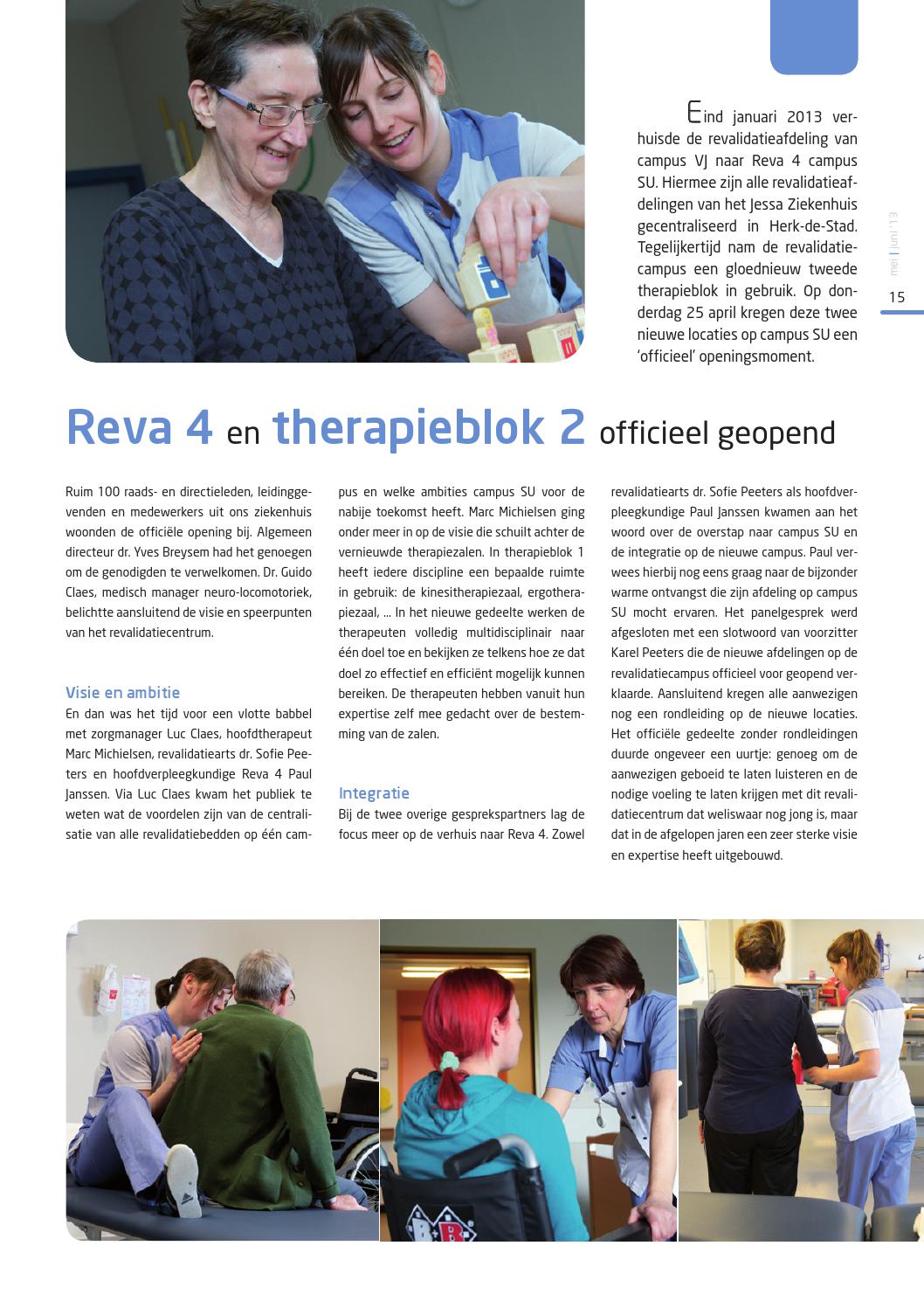 Reva 4 en therapieblok 2 officieel geopend by Jessa Ziekenhuis - Issuu